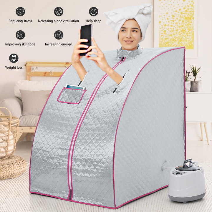 Portable Sauna Steam Set for Home Spa with Foot Massage Rollers – Sheonly