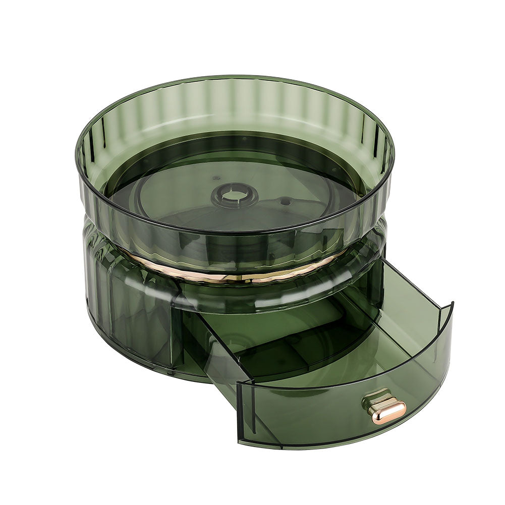 360° Rotating Makeup Organizer with Drawer | Free UK Shipping – Sheonly