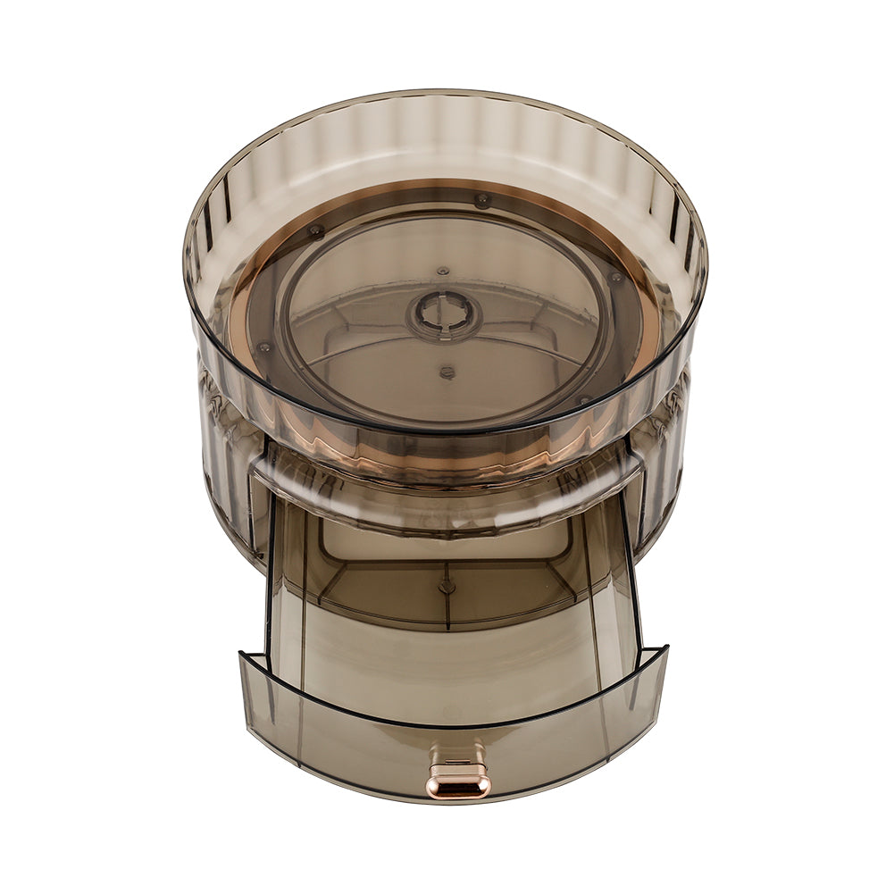 360° Rotating Makeup Organizer with Drawer – SHEONLY