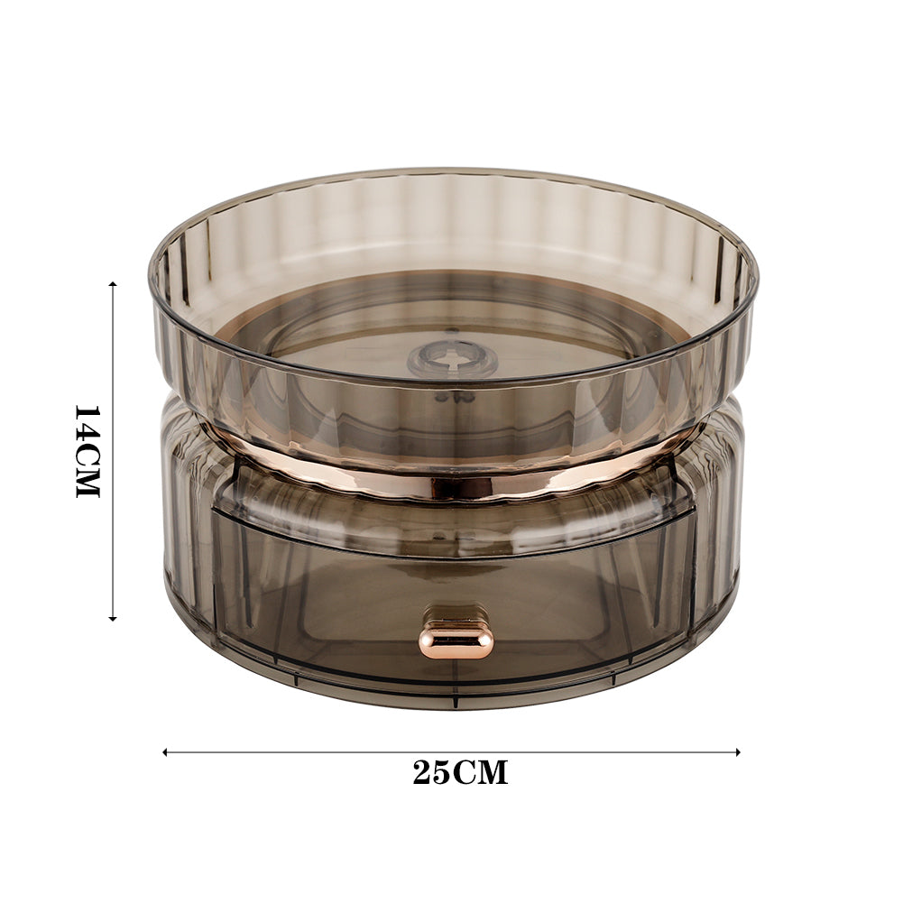 360° Rotating Makeup Organizer with Drawer | Free UK Shipping – Sheonly