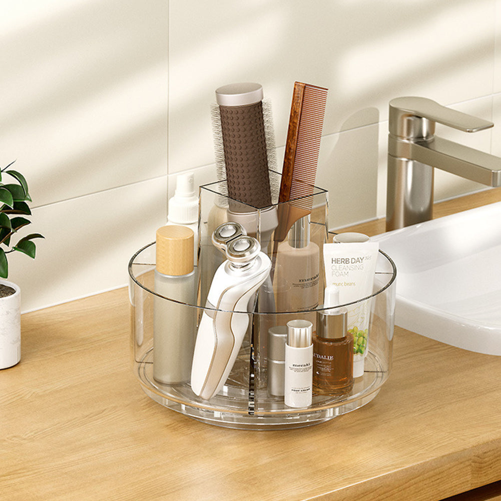 Transparent Cosmetic Storage Carousel with Rotating Design | Free UK ...