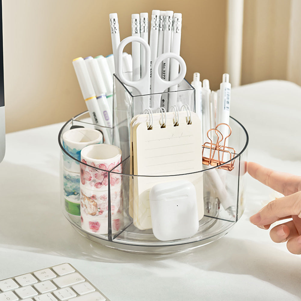 Transparent Cosmetic Storage Carousel with Rotating Design | Free UK ...