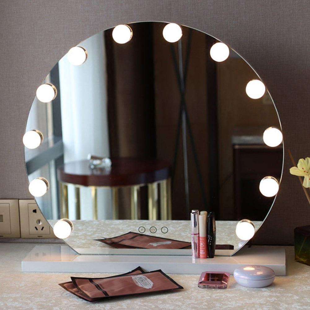 Frameless Hollywood Vanity LED Lighted Makeup Mirror with 3 Adjustable ...
